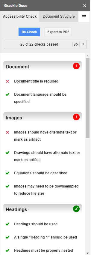 Google Docs – Understanding Document Accessibility