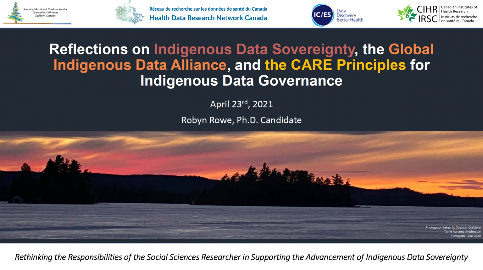 Speaker & Panelist Presentations – ADVANCING INDIGENOUS DATA ...