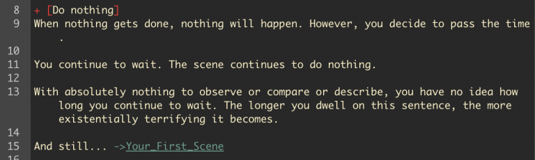 Chapter 2: Your First Story – Creating Playable Stories with Ink and Inky